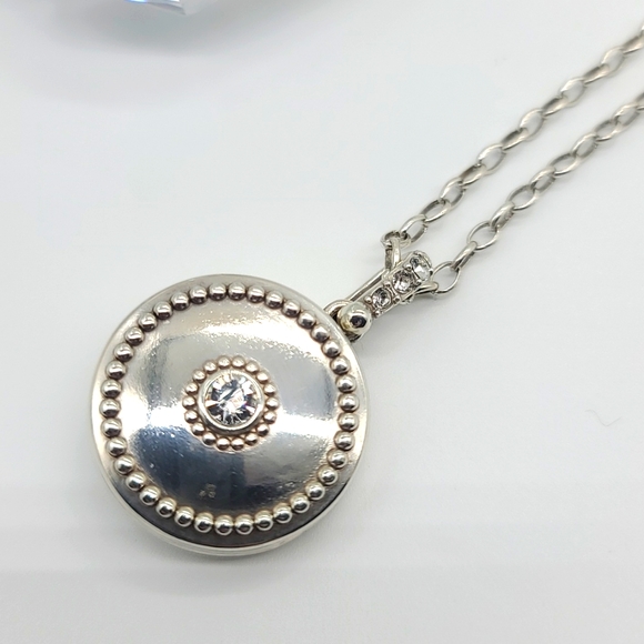 Brighton | Jewelry | Brighton Twinkle 28 Circular Locket With Swarovski ...